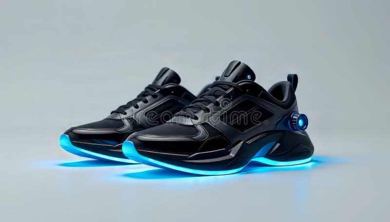 Futuristic Casual Shoe Design with Future Technology with Cyberpunk ...