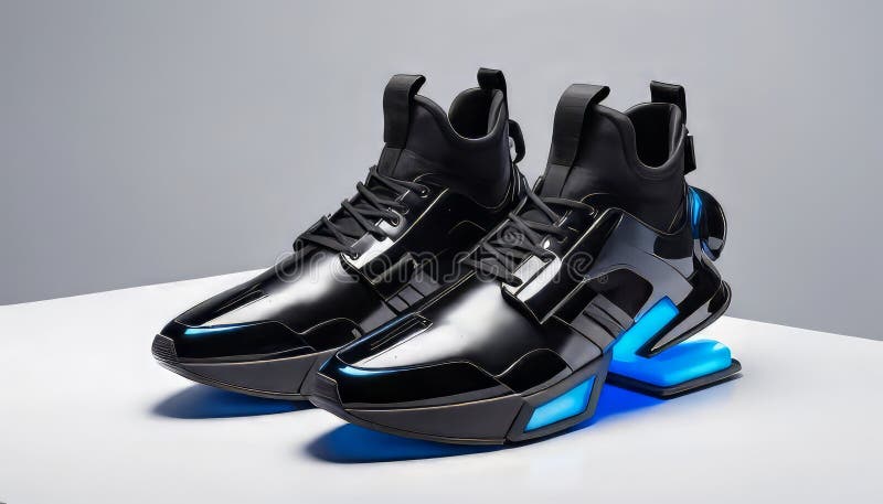 Futuristic Casual Shoe Design with Future Technology with Cyberpunk ...