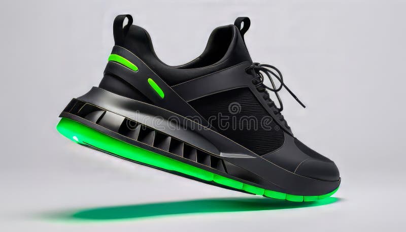 Futuristic Casual Shoe Design with Future Technology with Cyberpunk ...