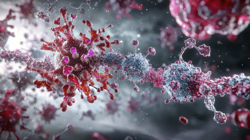 Futuristic Cell Regeneration Process Laboratory Scientific Visuals High ...