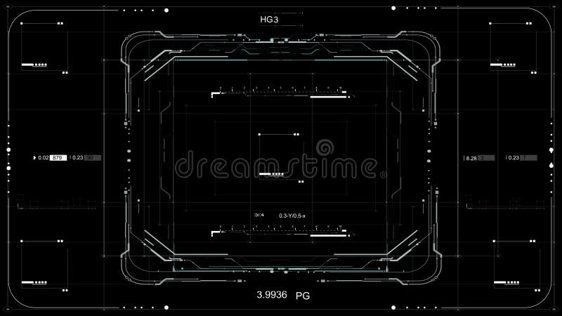 Futuristic CG Animation Interface Stock Footage - Video of futuristic ...