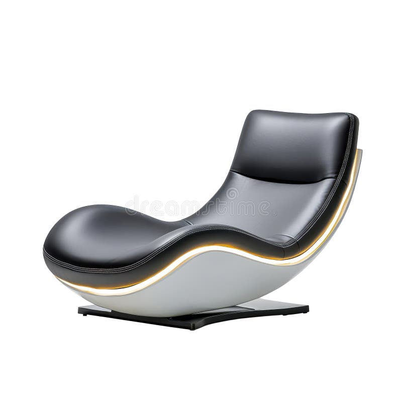 Futuristic Chaise Lounge with Sleek Design and LED Lighting Features ...