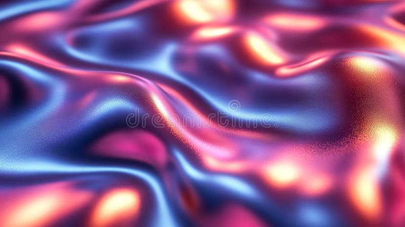 Futuristic Chrome Texture with Shifting Gradients and Glowing Light ...