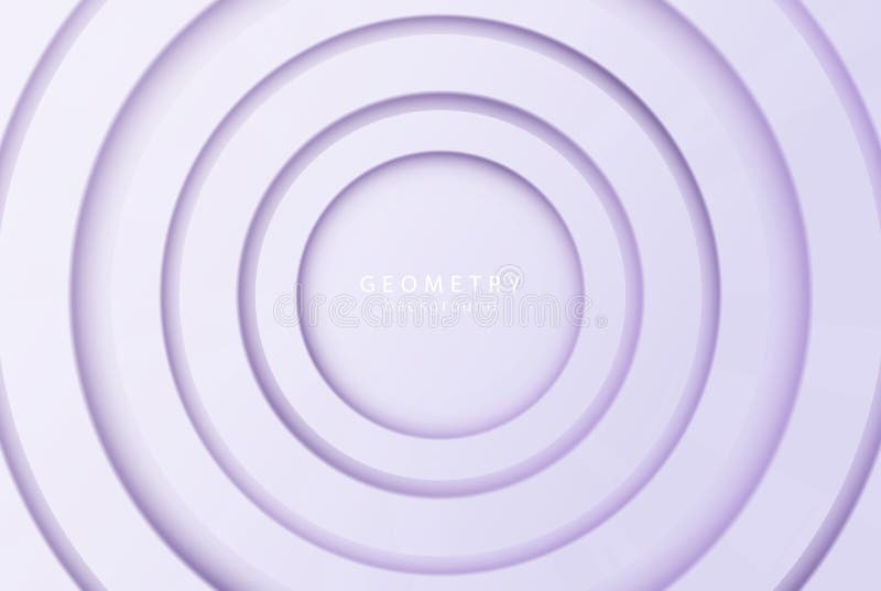 Futuristic Circle Background in Neomorphism Style. Geometric Round ...