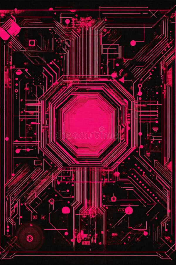 Futuristic Circuit Board Designs for Tech-themed Flyers. Stock ...