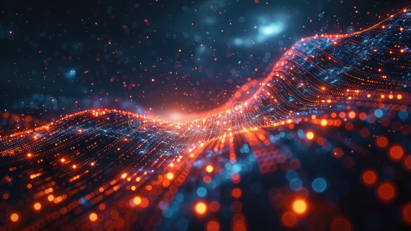 Futuristic Circuit Board with Glowing Lights Showcases Advanced ...