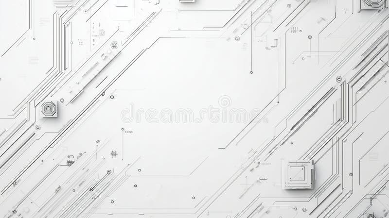 Futuristic Circuit Board Pattern with Geometric Design Stock Photo ...