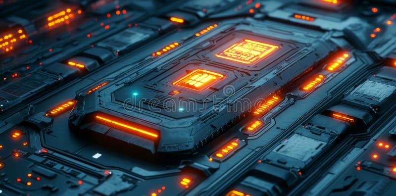 A Futuristic Circuit Board Serves As the Foundation for a Highly ...
