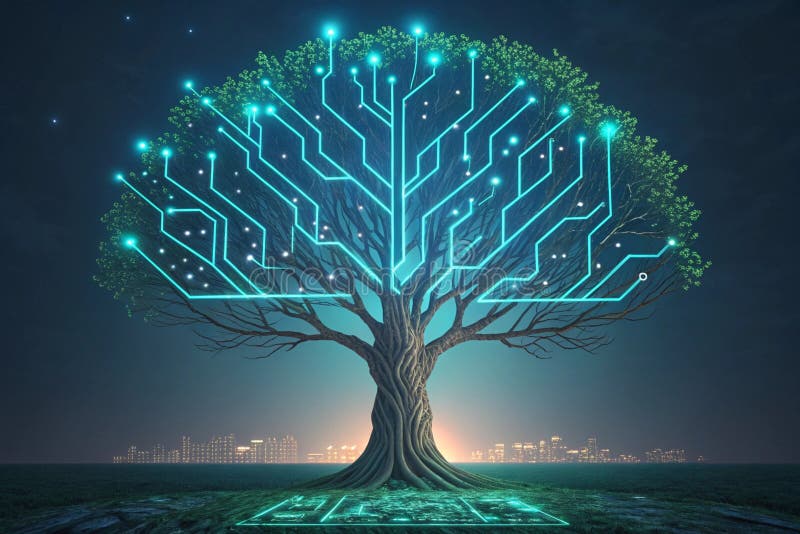 Interconnected Digital Branches Stock Illustrations – 893 Interconnected Digital Branches Stock ...