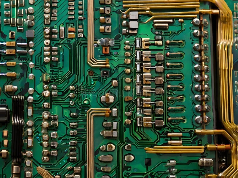 Futuristic Circuit Board Urban Technology Integration Ai Generative ...