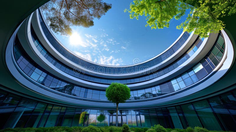 Circular Design Modern Office Building