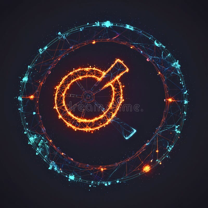 Futuristic Circular Economy Concept with Glowing Low Polygonal Infinity ...