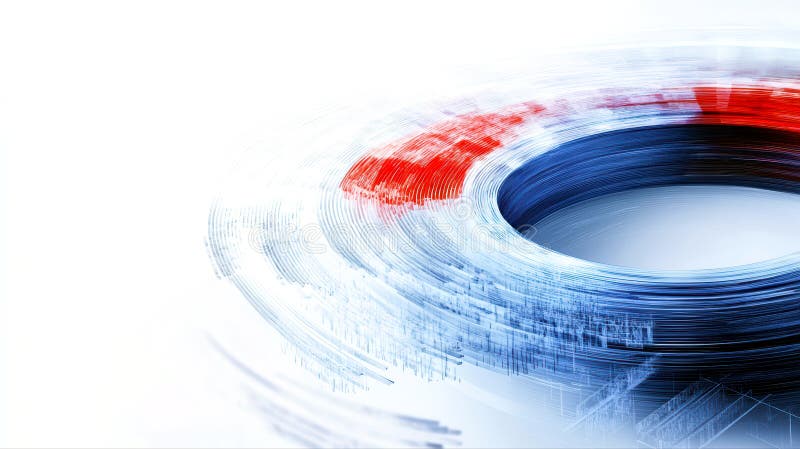 Futuristic Circular Motion Background with Abstract Digital Design ...