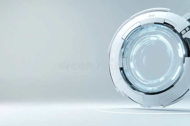 Futuristic Circular Portal Abstract Technology Digital Interface ...