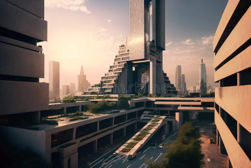 Aerial View of Ancient Egyptian Pyramid with Arches and River ...