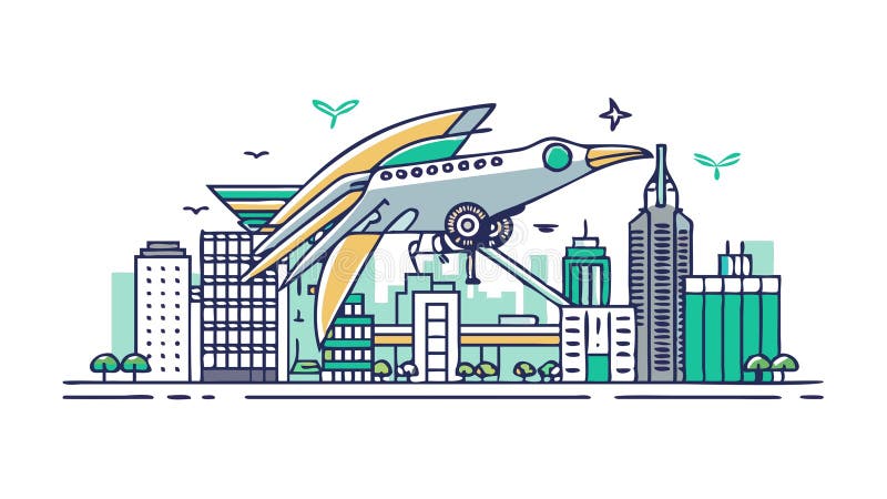 Futuristic City Elevated Architecture Smart Living Vector, Vector ...