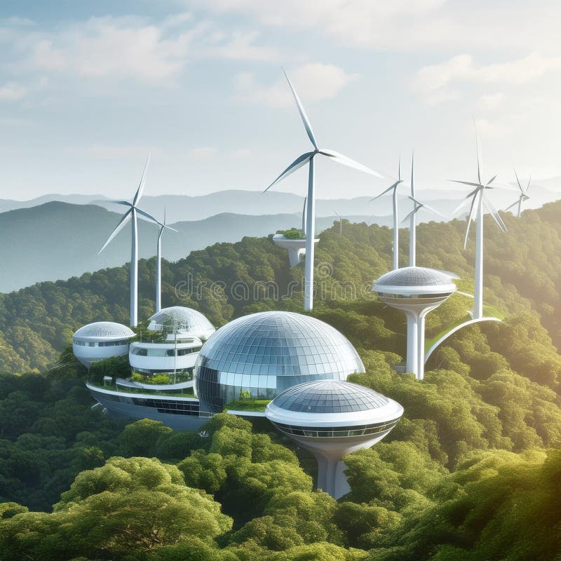 A Futuristic City Powered Entirely by Renewable Energy Sources ...