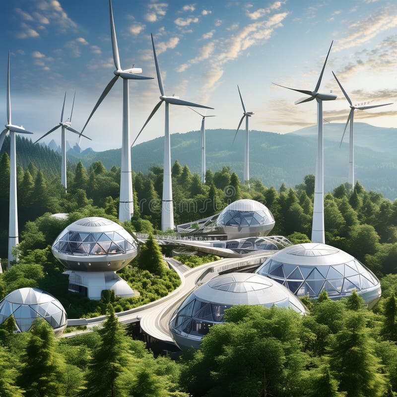 A Futuristic City Powered Entirely by Renewable Energy Sources ...