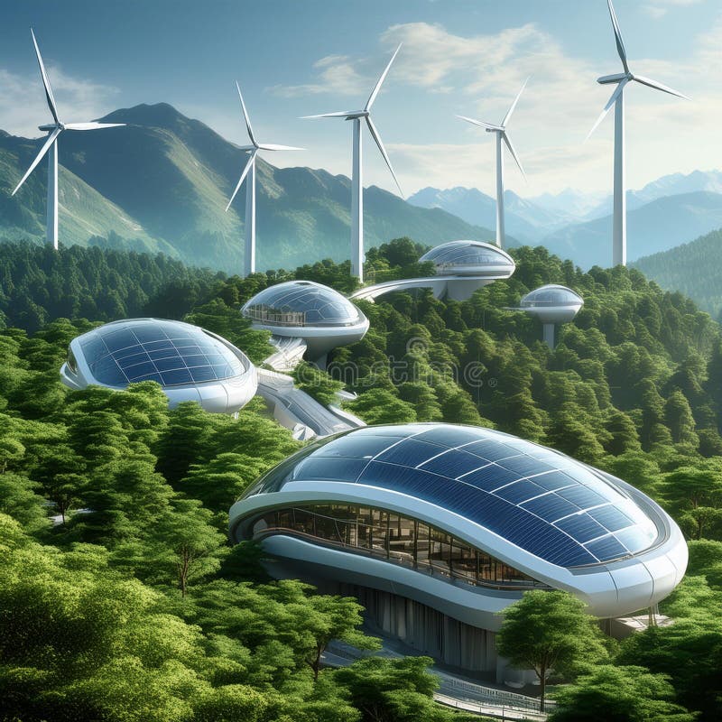 A Futuristic City Powered Entirely by Renewable Energy Sources ...