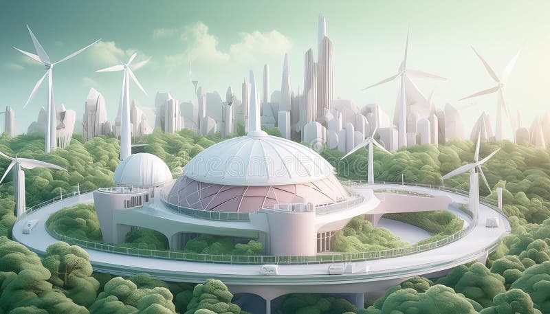 A Futuristic City Powered Entirely by Renewable Energy Sources ...