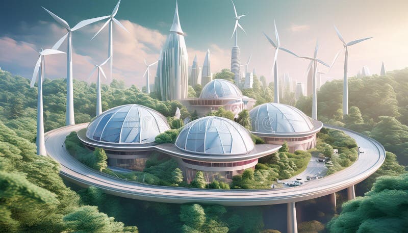 A Futuristic City Powered Entirely by Renewable Energy Sources ...