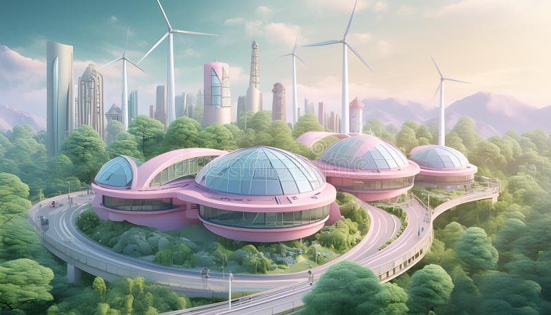 A Futuristic City Powered Entirely by Renewable Energy Sources ...