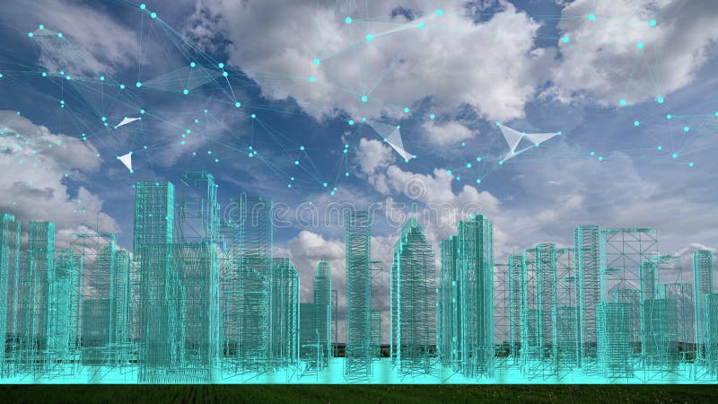 Futuristic City Skyline, Artificial Intelligence, Internet of Things ...