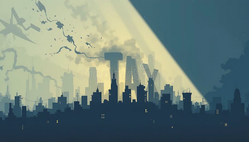 AI Cityscape: Day & Night Stock Photo - Image of industrial, atmosphere ...