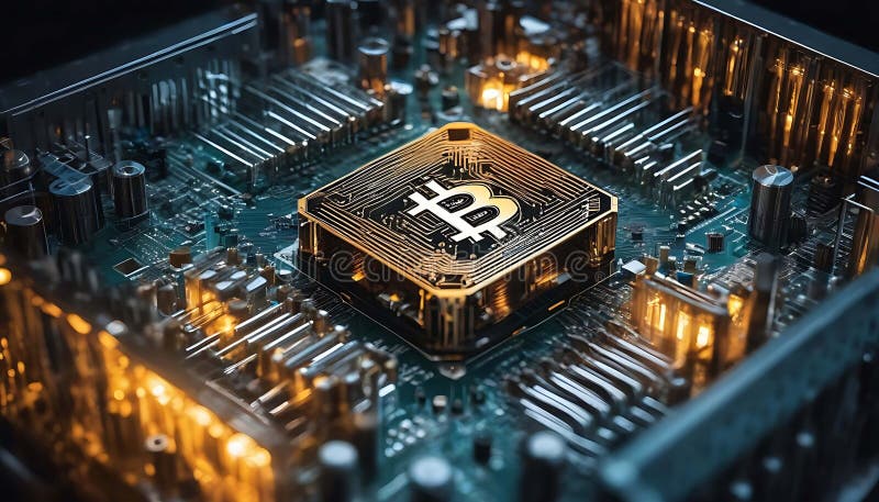 A Futuristic Cityscape Powered by Bitcoin Technology, Symbolizing Its ...