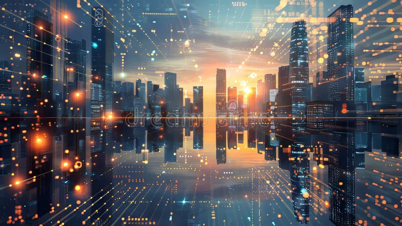 Futuristic Cityscape Representing a Visionary Dream for Urban ...