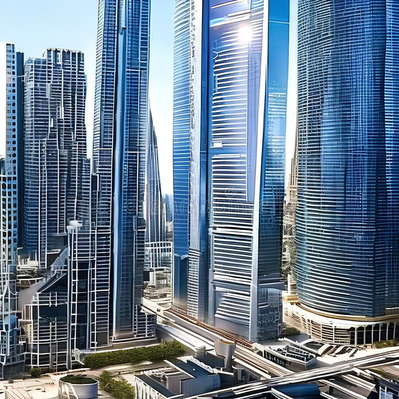 Towering Skyscraper Stock Illustrations – 1,659 Towering Skyscraper ...