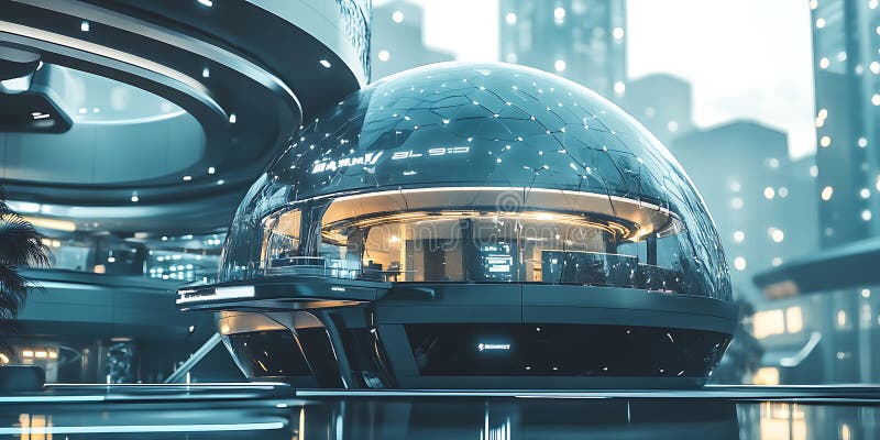 Futuristic Cityscape a Stunning View of Advanced Urban Architecture ...