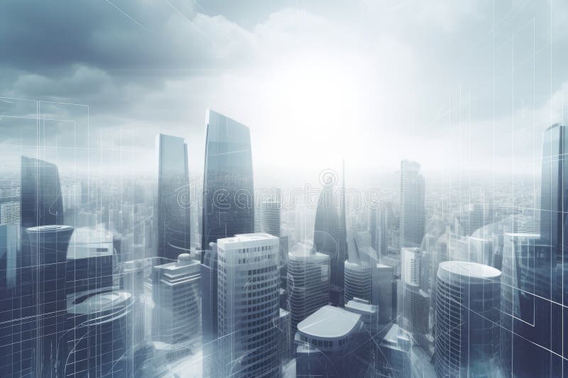 A Futuristic Cityscape with Towering Skyscrapers and Advanced ...