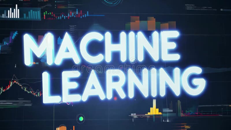 A Futuristic Cityscape with the Words Machine Learning Written in Neon ...