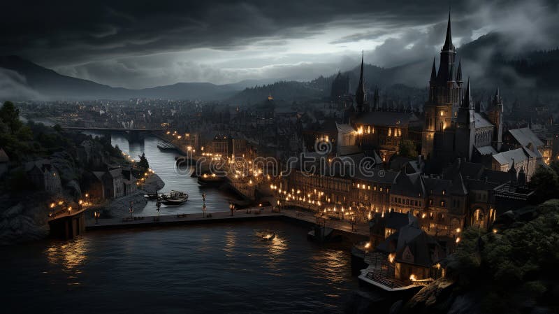 A futuristic Cityworld stock illustration. Illustration of cityworld ...