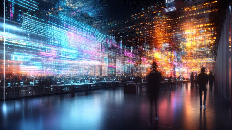 Colorful Futuristic Classroom Interactive Digital Displays Stock Photos ...