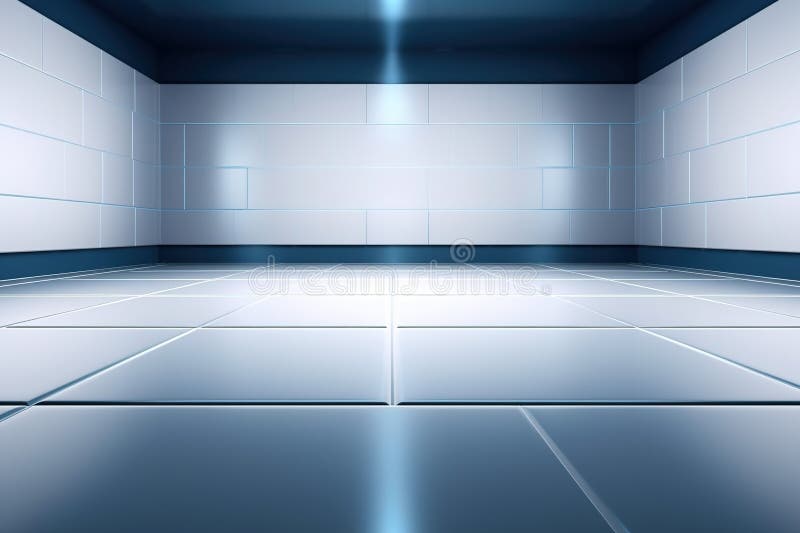 Futuristic and Clean Stage Blank Center Background Stock Illustration ...