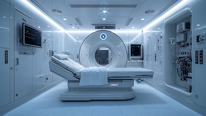 Futuristic Clinic Featuring Advanced AI Technology for Surgical ...