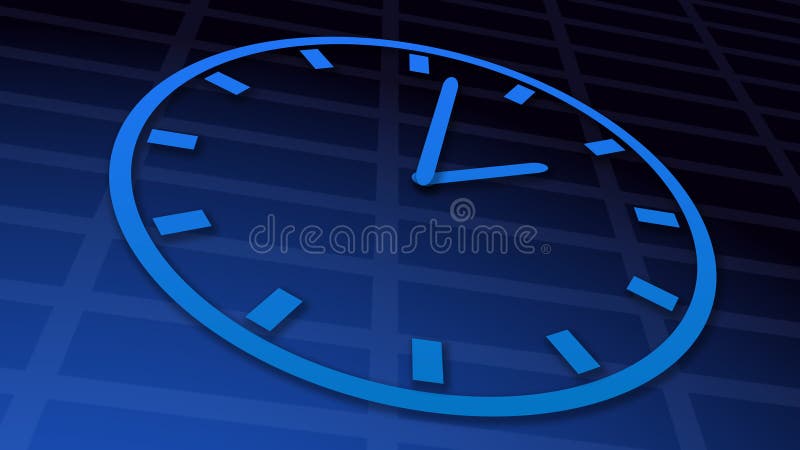Futuristic Clock 3d Countdown Stock Illustration - Illustration of ...