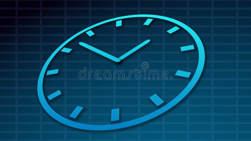 Futuristic Clock 3d Countdown Stock Illustration - Illustration of ...