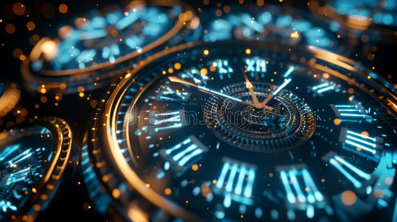 Futuristic Clock Faces Representing the Seamless Continuum of Time ...