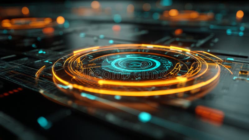 Futuristic Clock with Glowing Lights, a Glimpse into the Future of ...