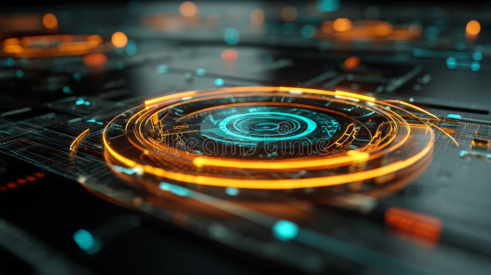 Futuristic Clock with Glowing Lights, a Glimpse into the Future of ...