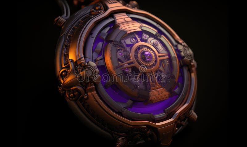 A Futuristic Clock Illustration Displaying the Concept of Time Dilation ...