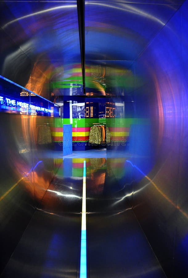 Futuristic clothing store editorial stock photo. Image of japan - 18369933