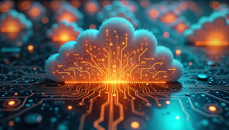 Cloud Server Circuit Board Stock Illustrations – 3,182 Cloud Server ...