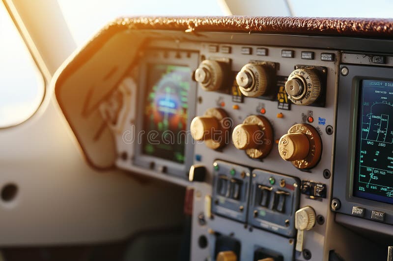 Futuristic Cockpit of the Overture Aircraft with Advanced Controls and ...