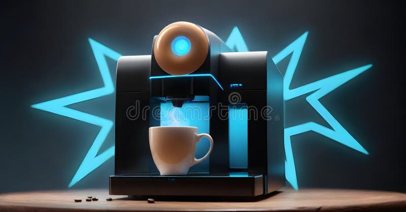 Futuristic Coffee Experience Stock Photo - Image of innovation ...