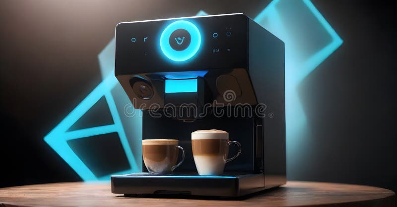 Futuristic Coffee Experience Stock Image - Image of elegance ...