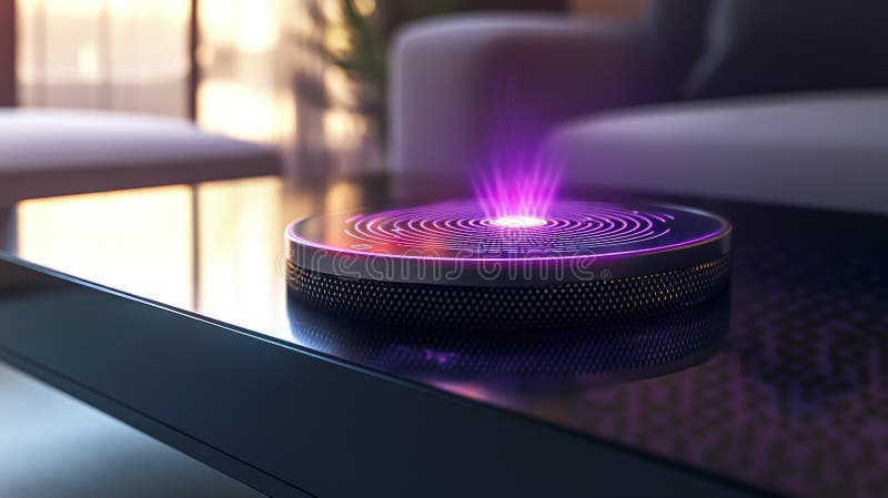 Futuristic Coffee Table Features Smart Assistant with Voice Recognition ...